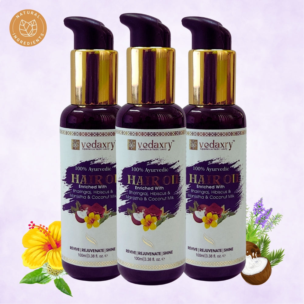 Vedaxry Ayurvedic Medicated Hair Oil for Hair Fall & Antidandruff-100ml