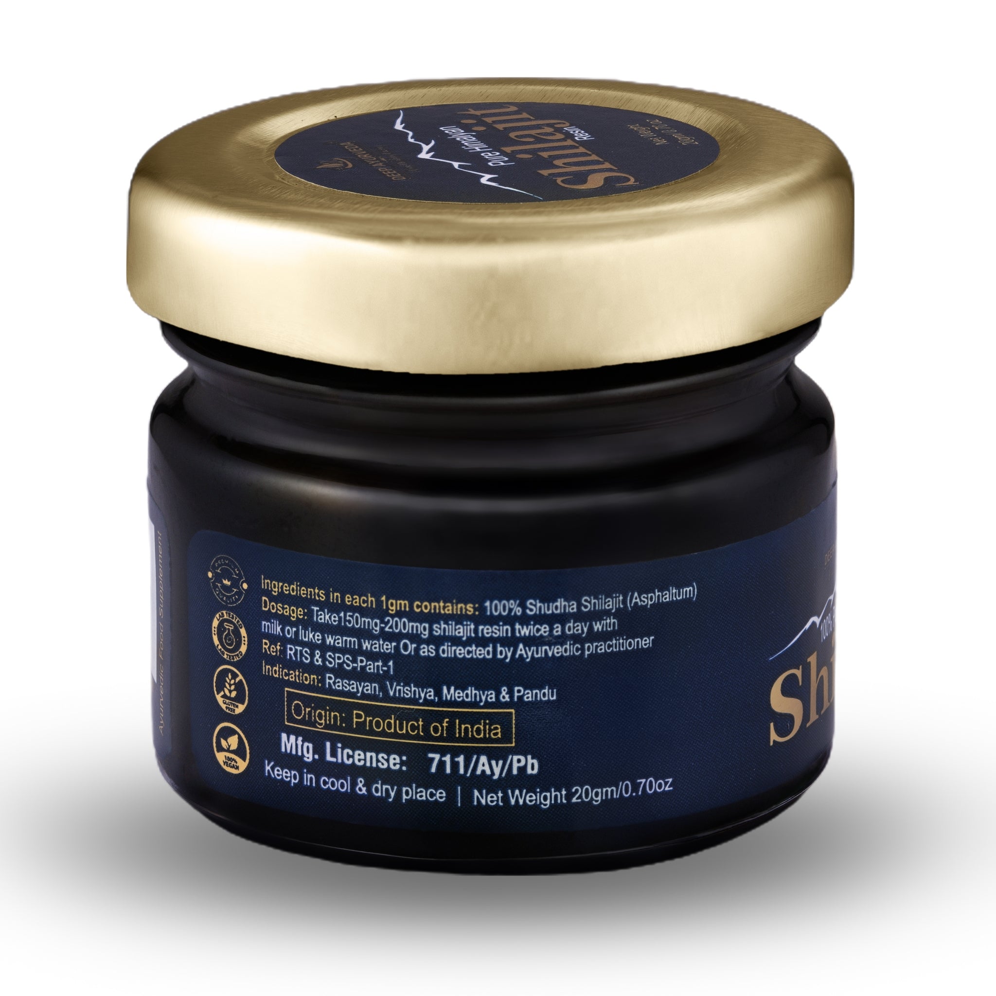 Pure Himalyan Shilajit Resin for Strength, Energy & Stamina | 20gm