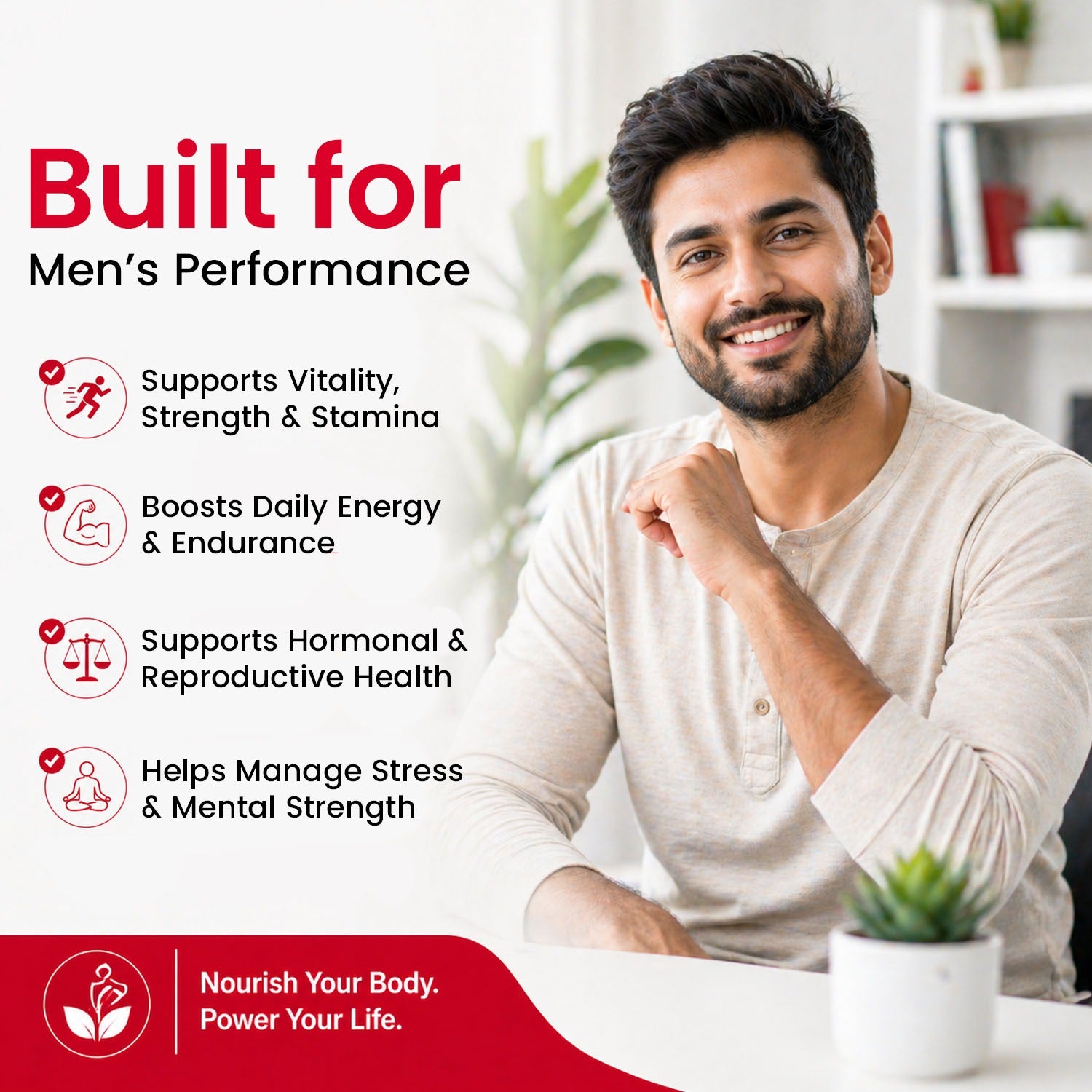 PurshVeda Vegan Capsules for Men | Strength & Vitality Support | 60 ...