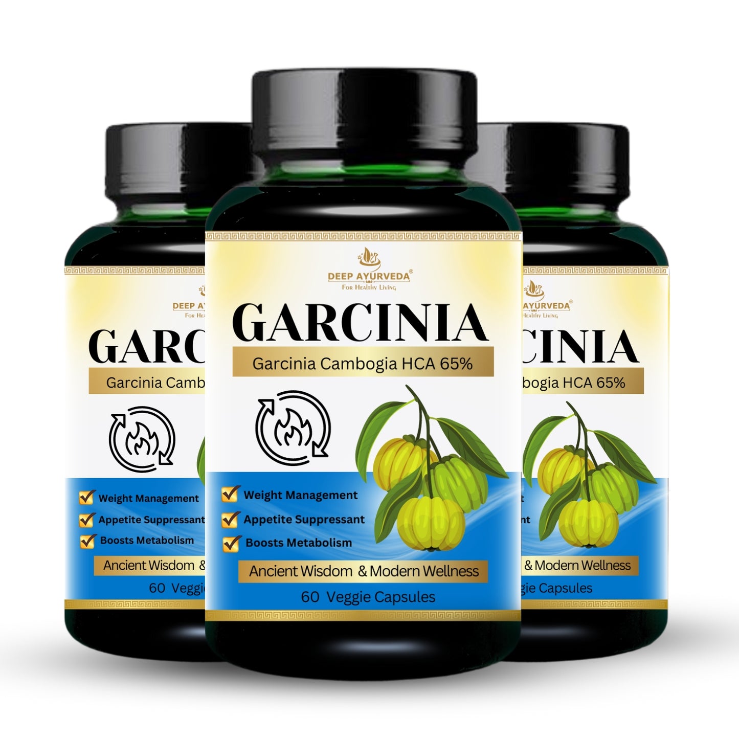 Garcinia Cambogia Vegan Capsule with 65% HCA for Weight Management | A