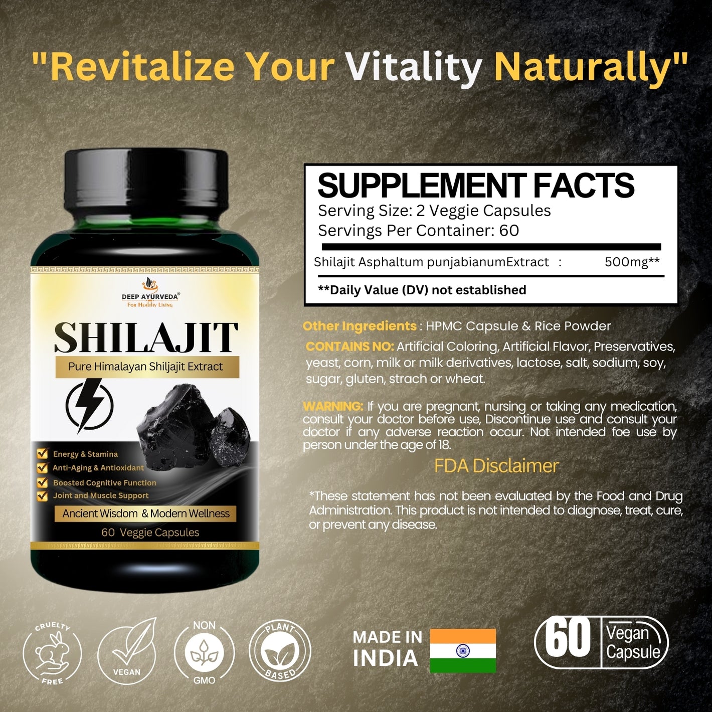 Kaunch beej Vegan Capsule 10:1 Extract Based for Extra Strength ...